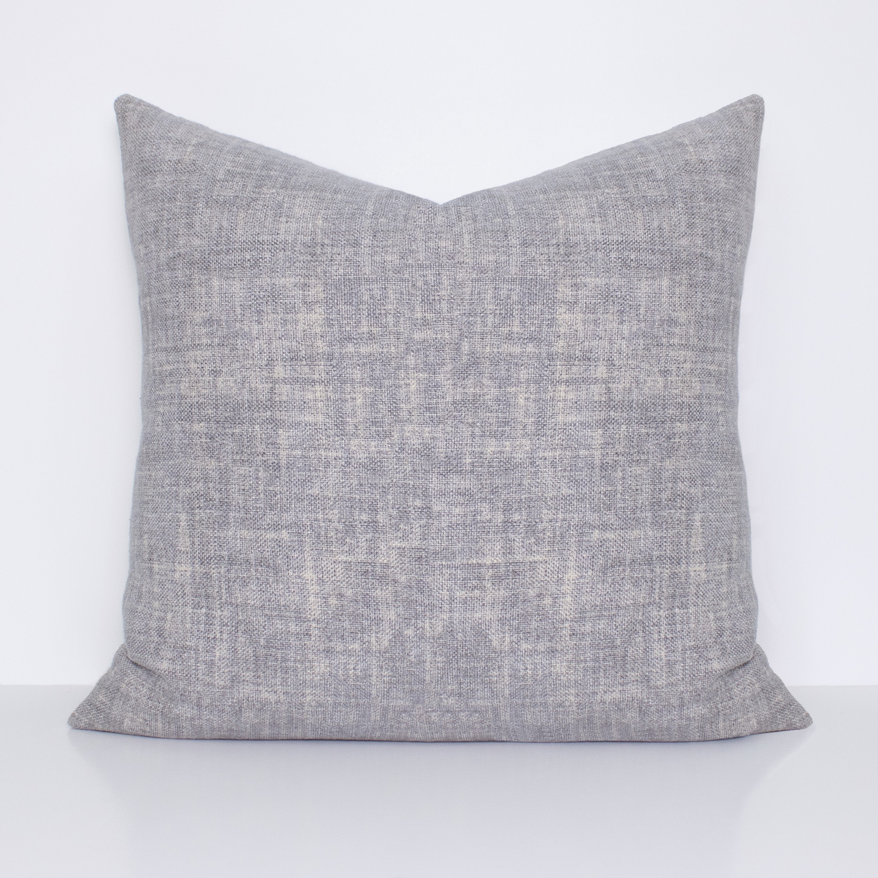Solid Linen Pillow Cover in Monsoon | Violet Gray Throw Pillow | Small ...